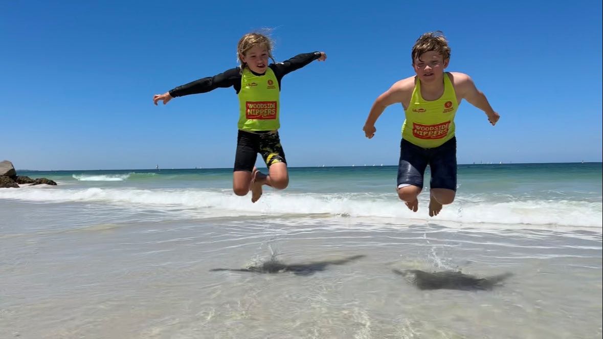 Oscar and Luca's Busso Jetty Swim 2023