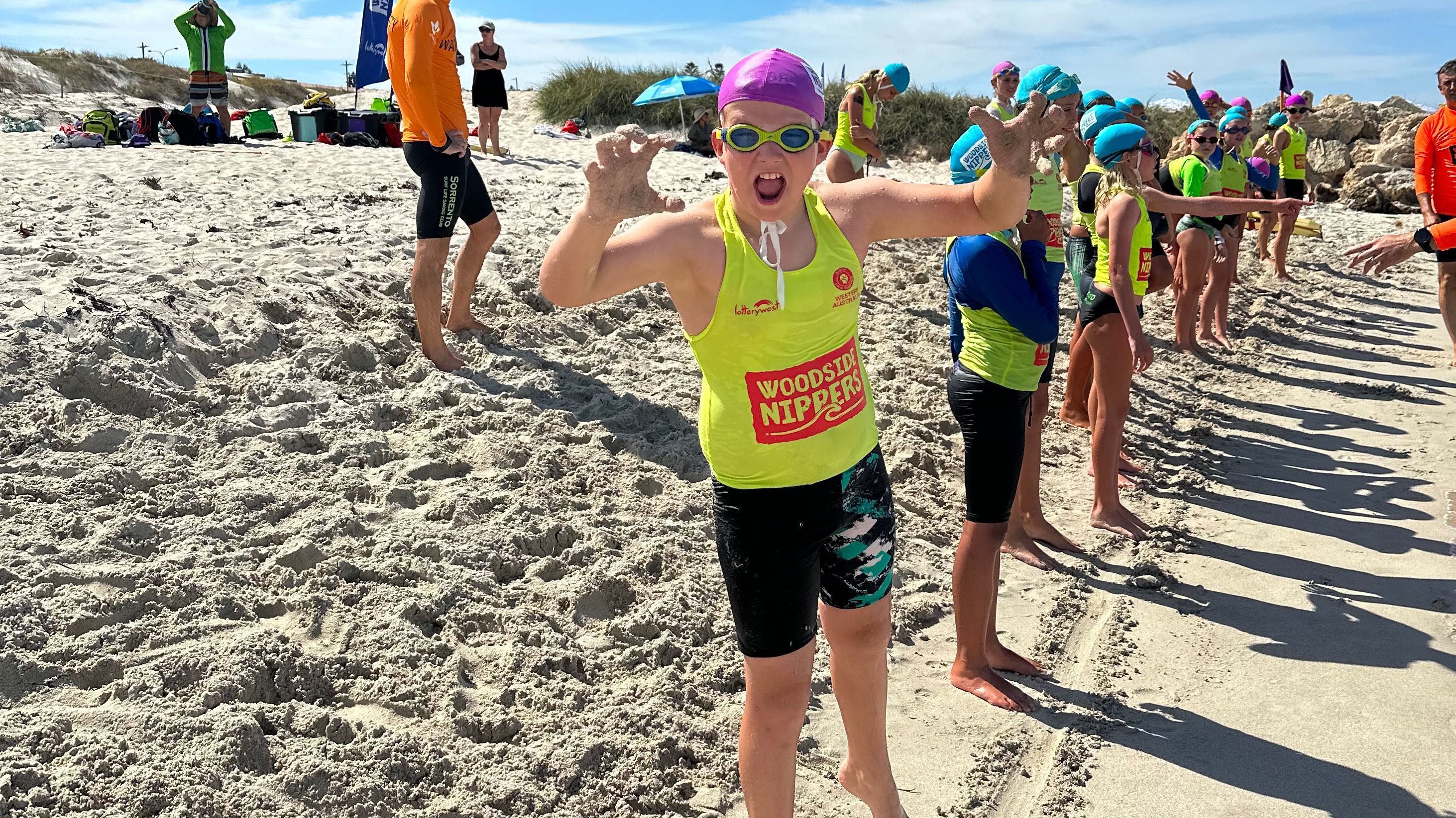 Oscar and Luca's Busso Jetty Swim 2023