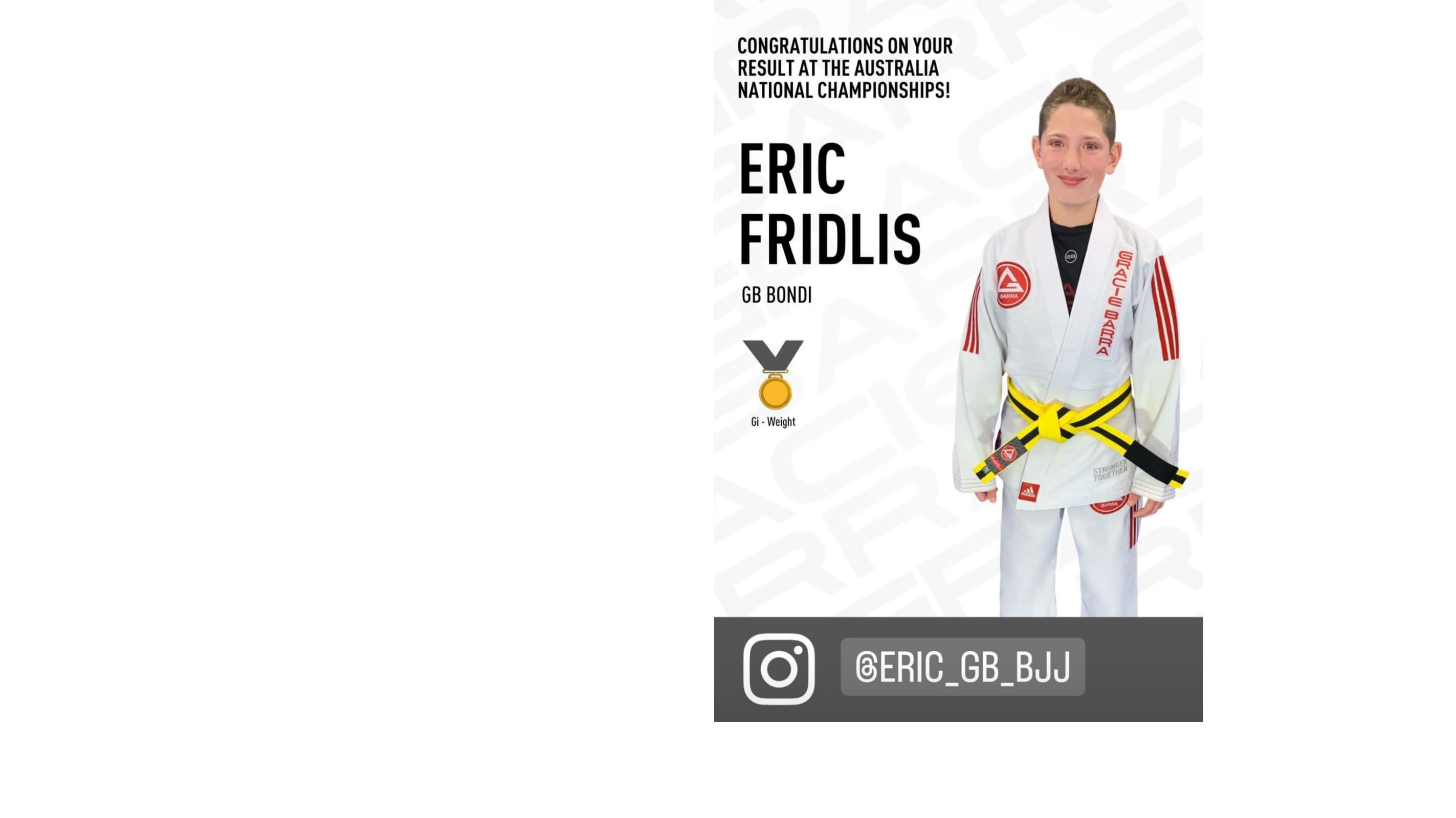 Eric for BJJ word championship