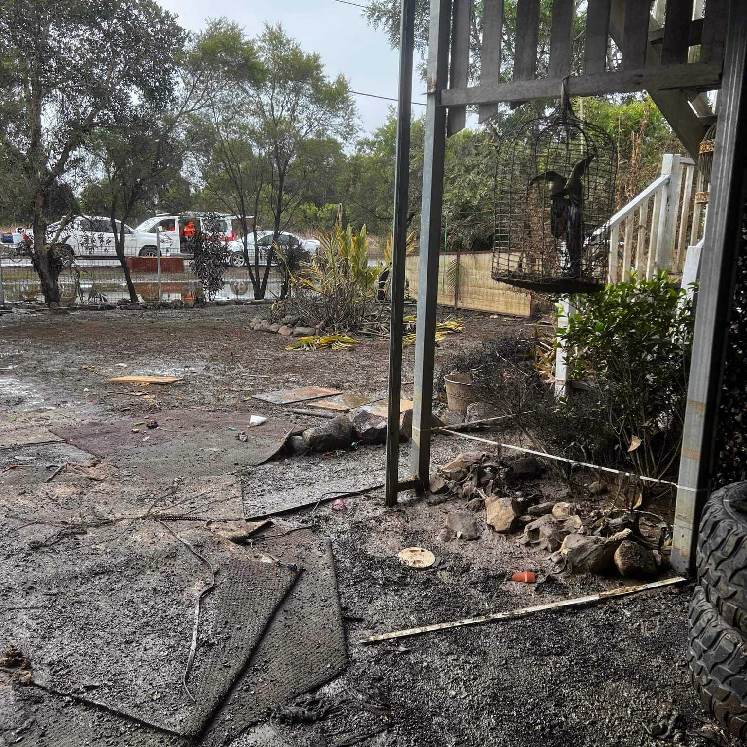 Helping Nicole after the Coraki flood