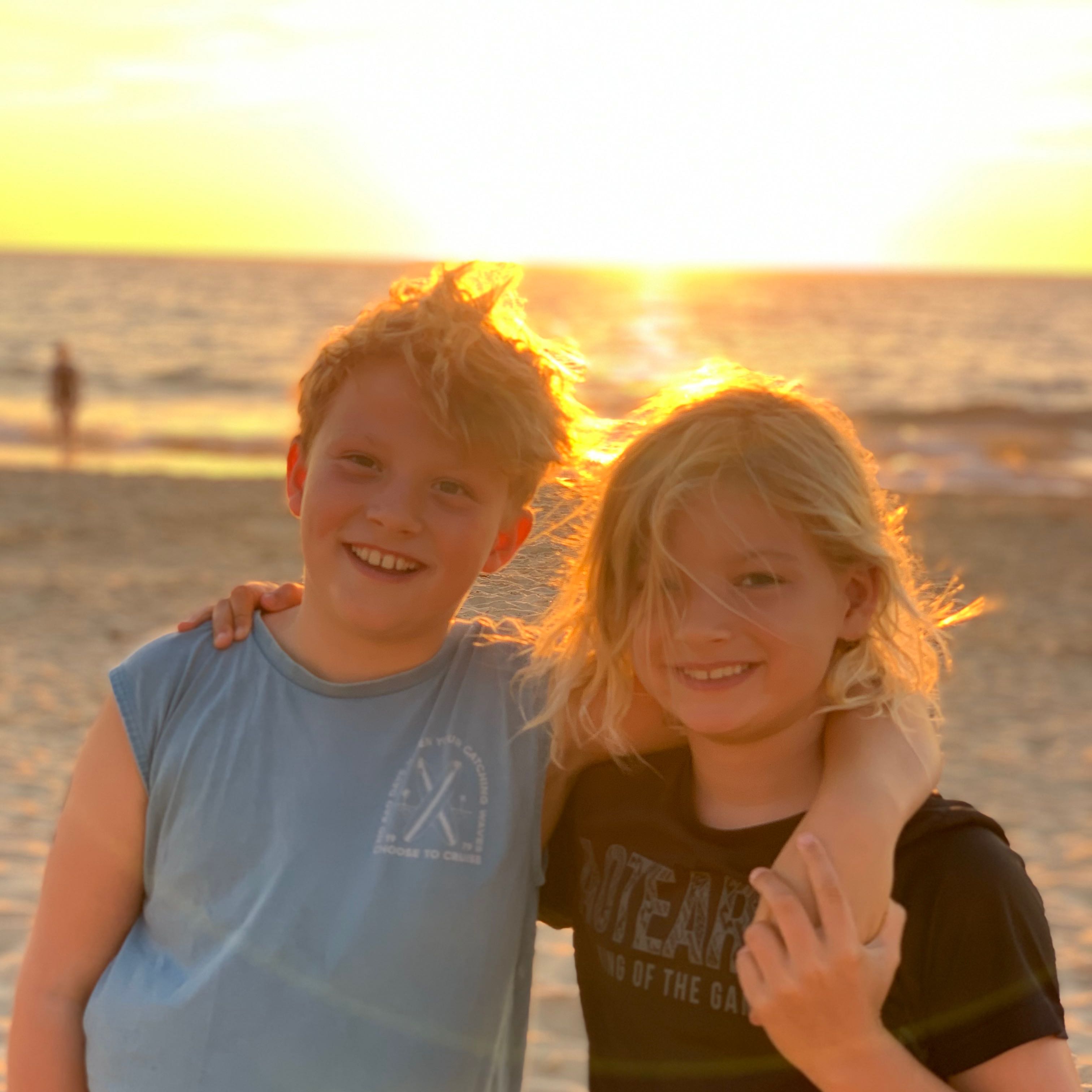 Oscar and Luca's Busso Jetty Swim 2023